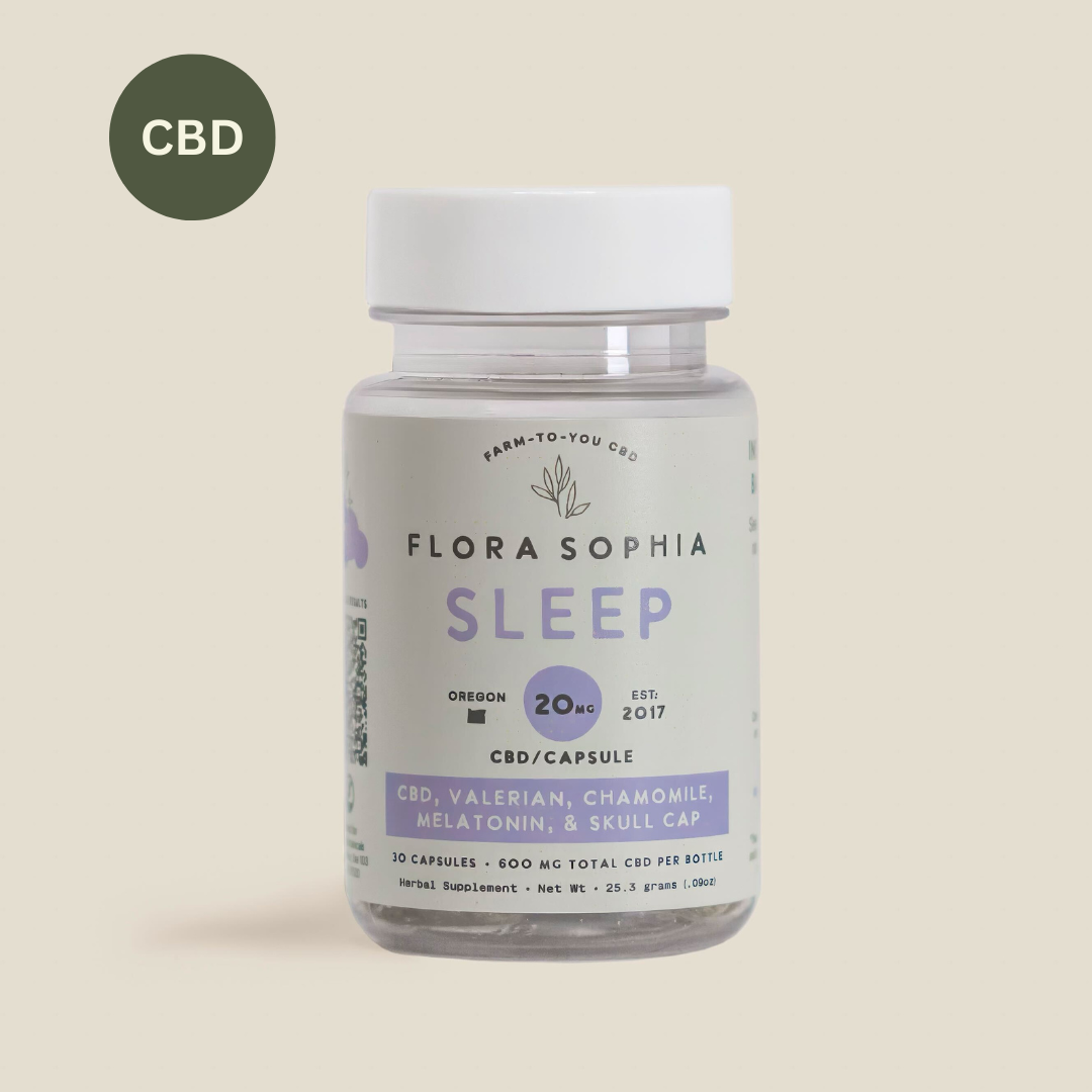 20mg CBD SLEEP Capsules – Flora Sophia Botanicals
