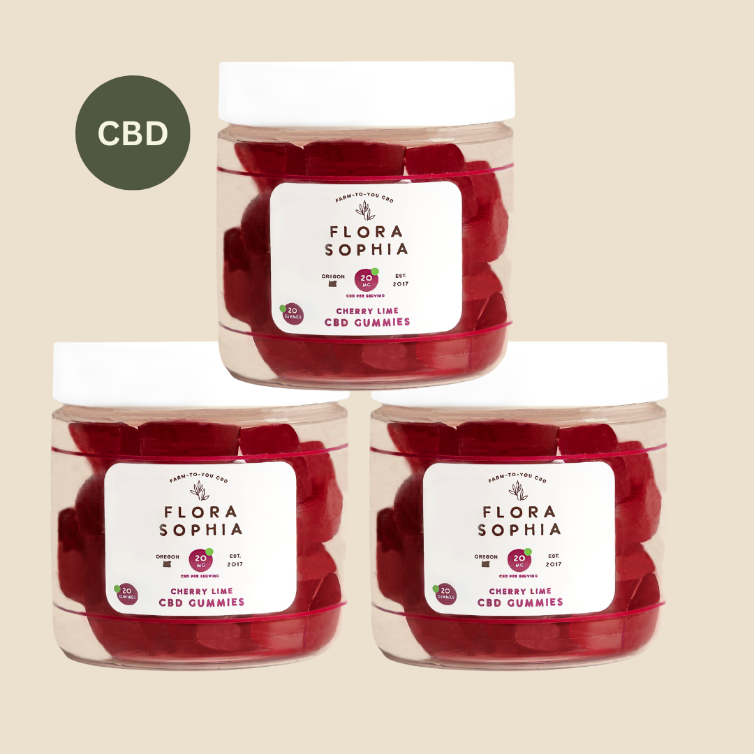 20mg Cherry Lime CBD Gummies Chronic Care Package – Flora Sophia Botanicals