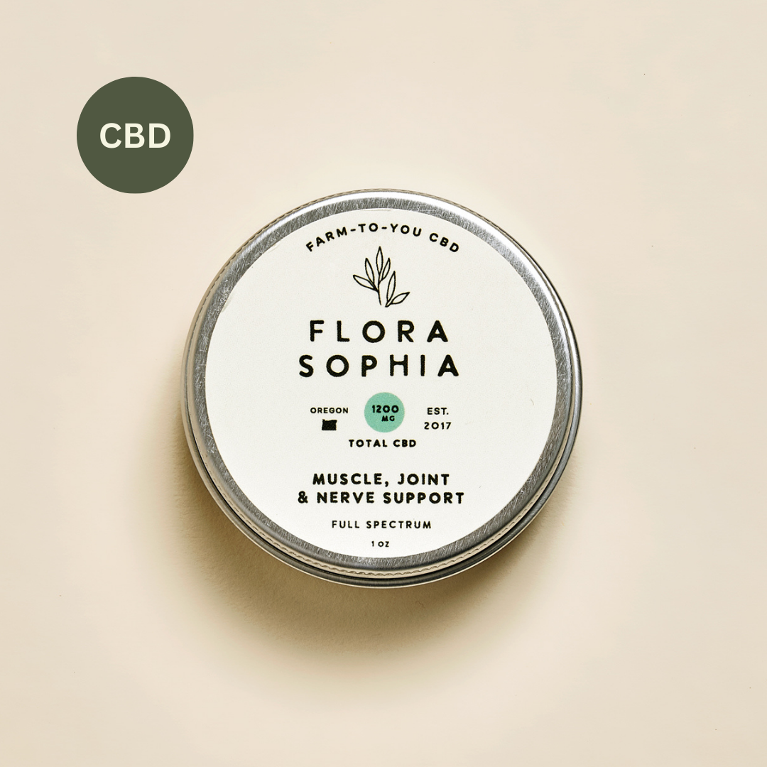 Full Spectrum CBD Muscle Joint and Nerve Salve – Flora Sophia Botanicals